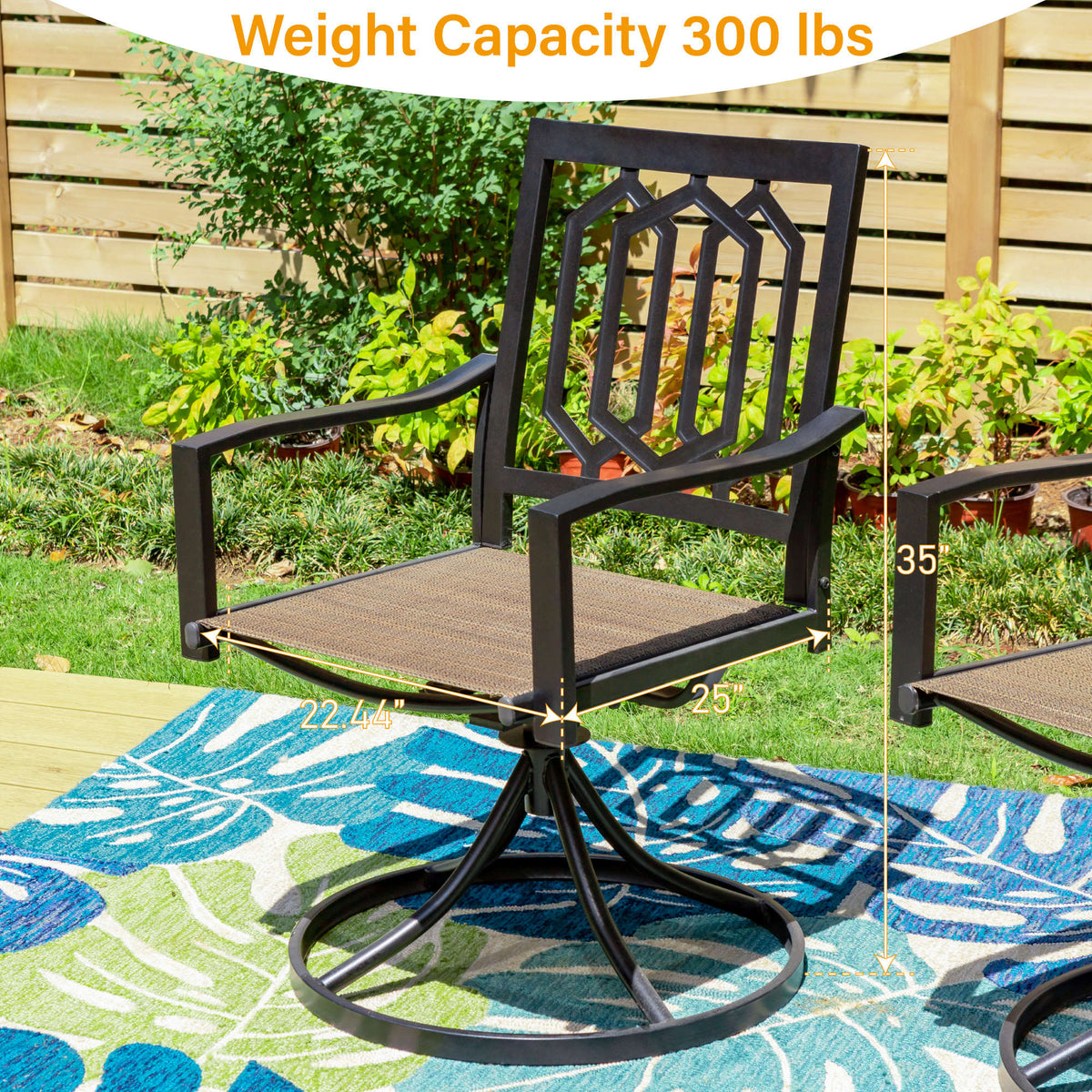 Patio chairs 300 lb weight capacity store